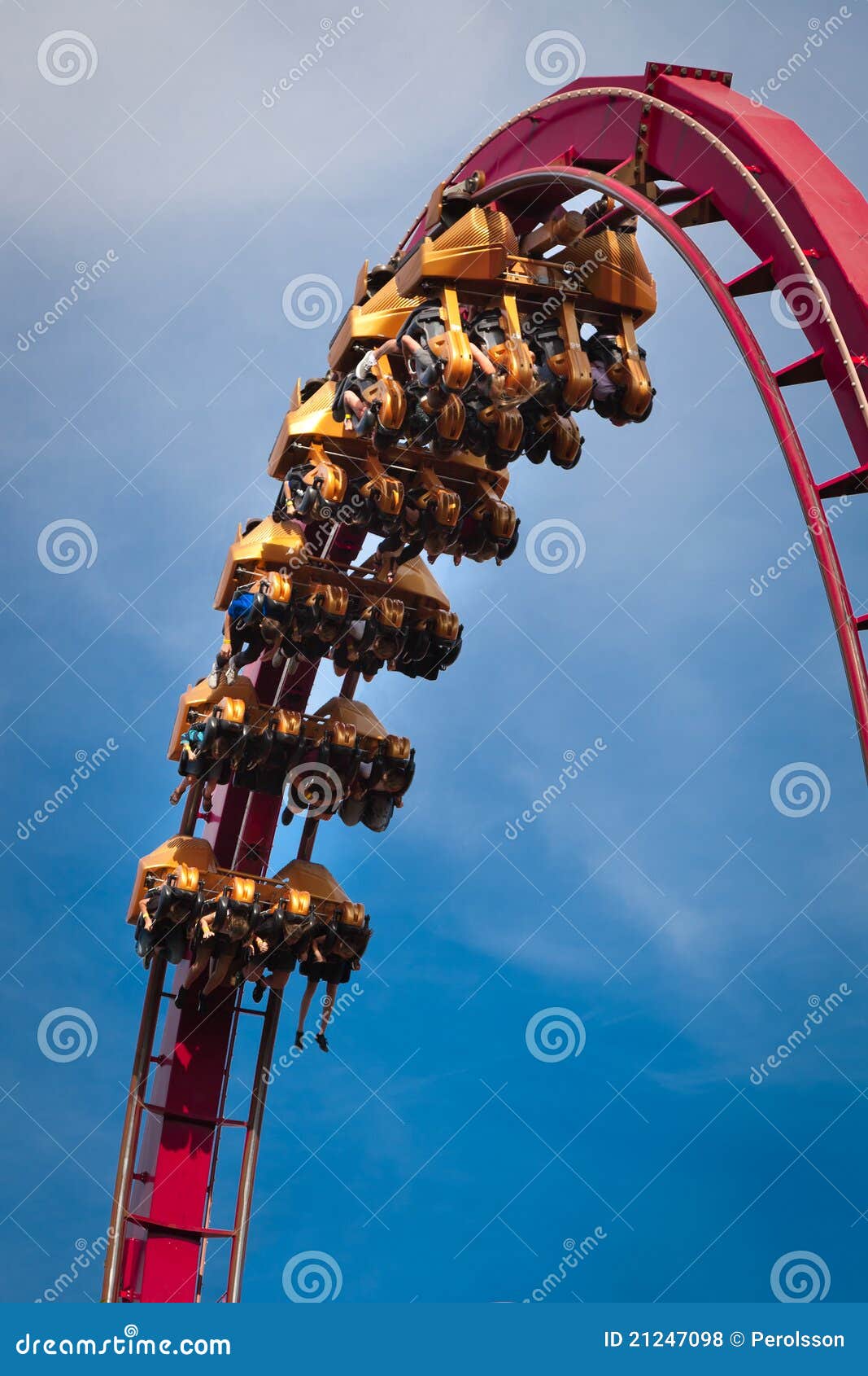 Rollercoaster ride stock photo. Image of loop, thrills - 21247098