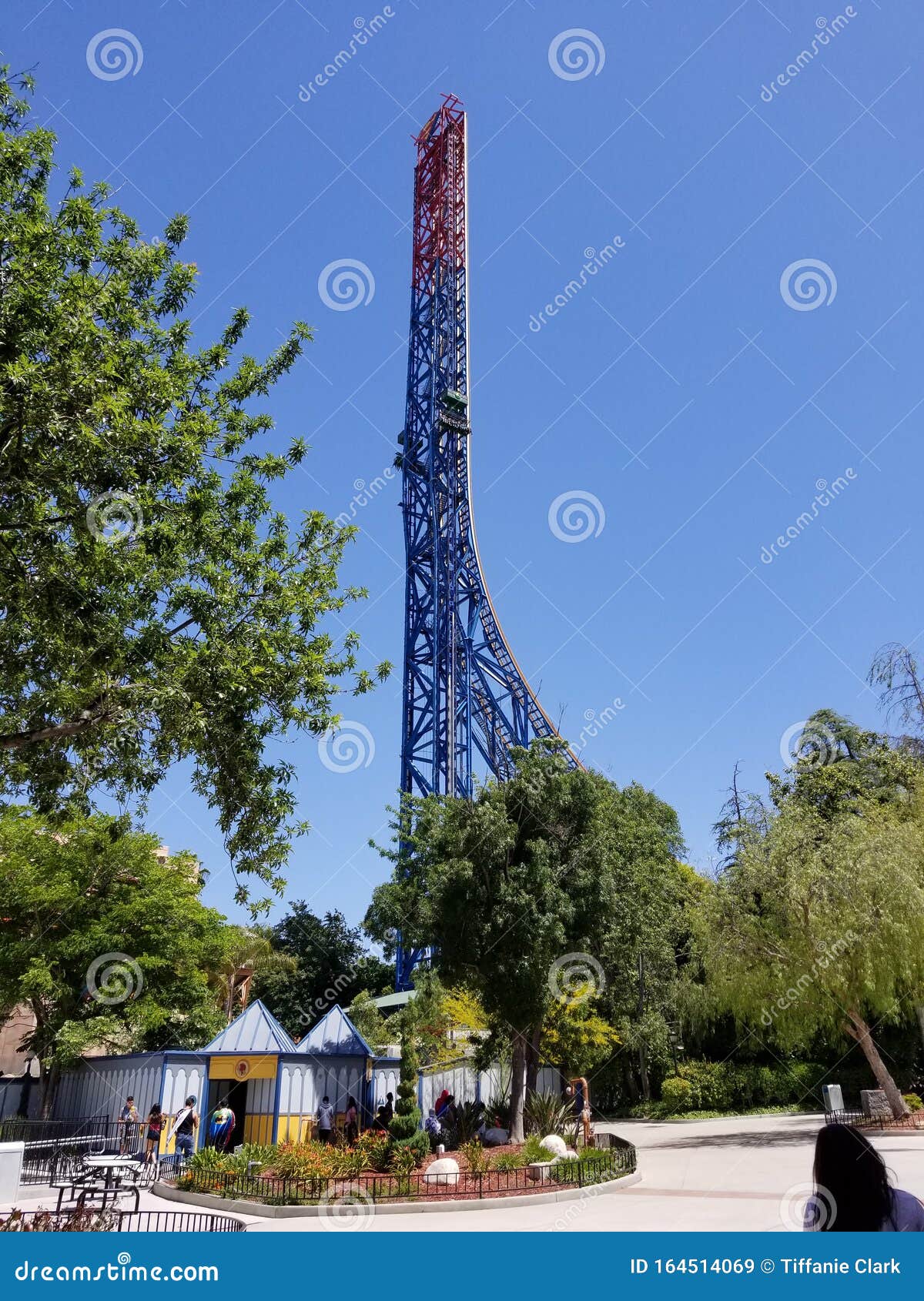 Rollercoaster Ride with a Big Drop Editorial Stock Image - Image of ...