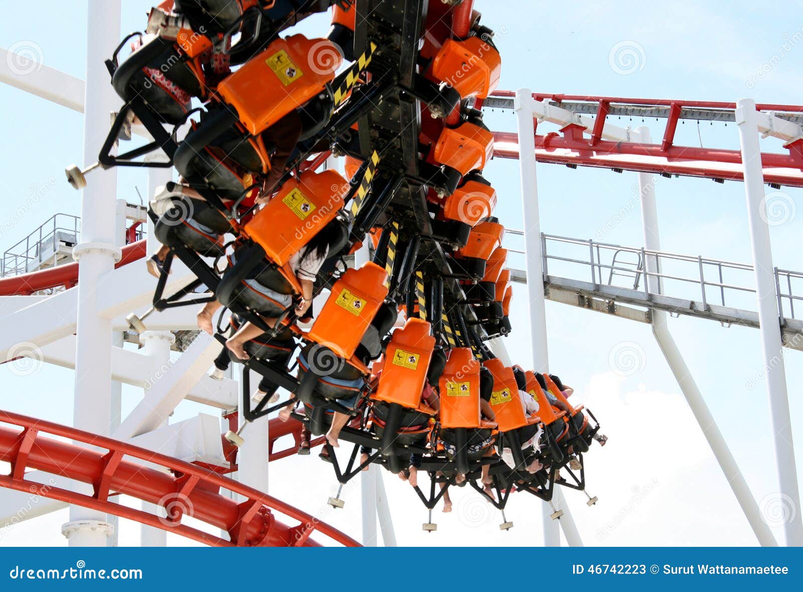 Rollercoaster ride stock image. Image of rollercoaster - 46742223