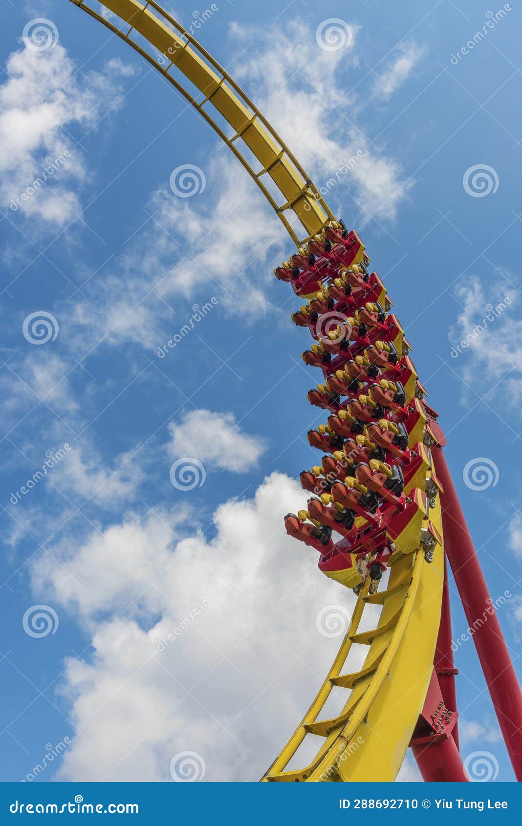 Rollercoaster Ride stock photo. Image of looping, fair - 288692710