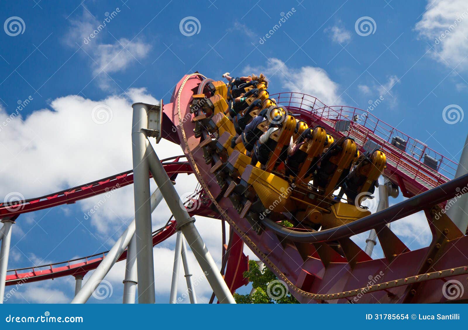Rollercoaster Ride stock photo. Image of people, height - 31785654
