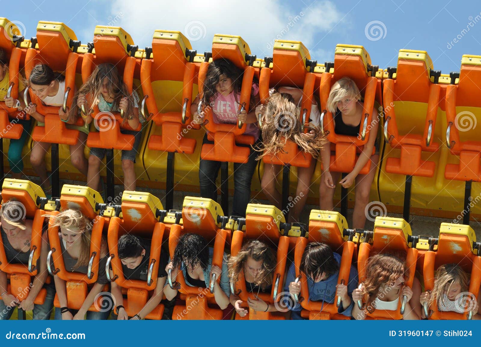 Rollercoaster editorial photography. Image of yellow - 31960147