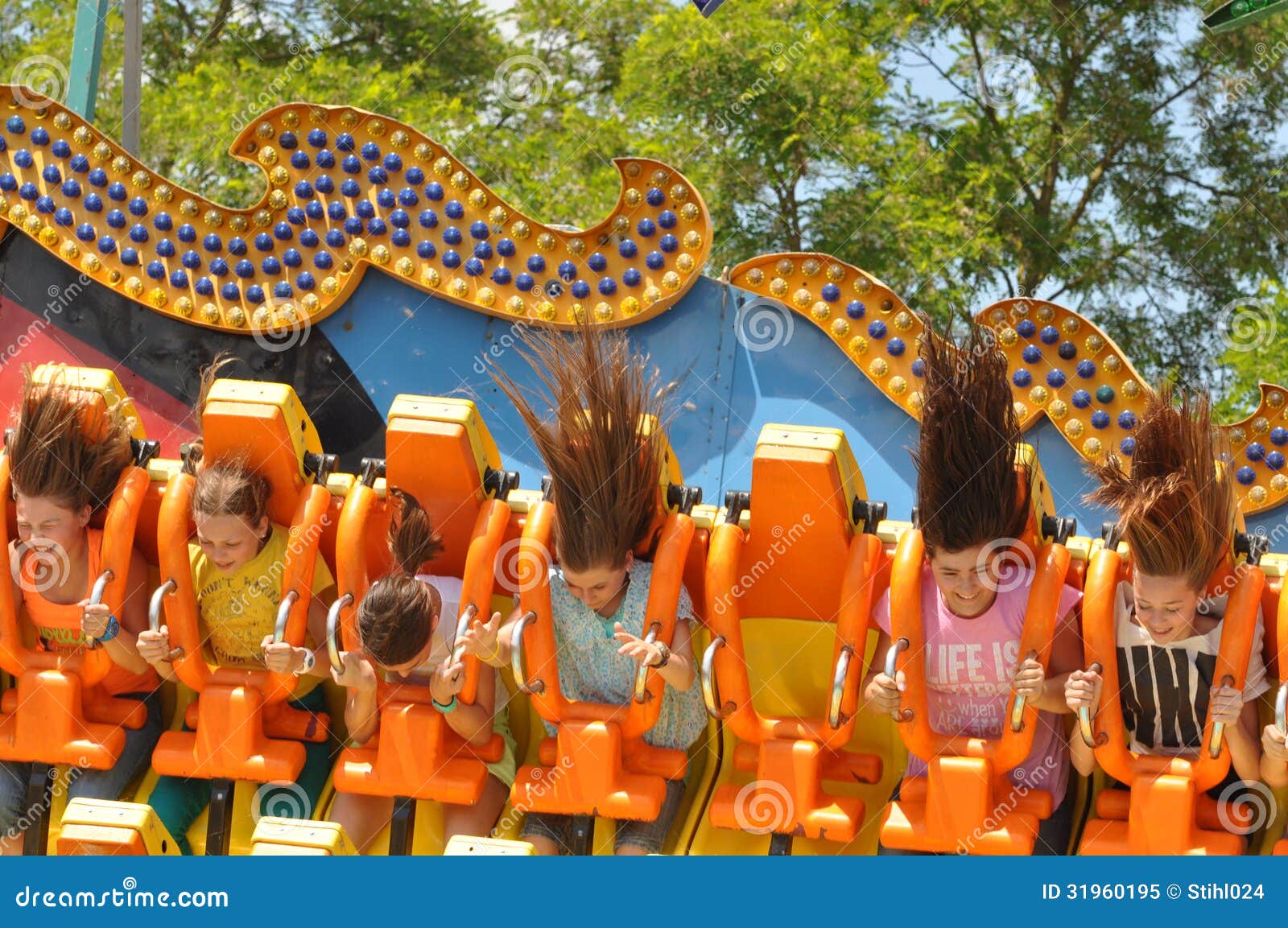 Rollercoaster editorial image. Image of fastened, long - 31960195
