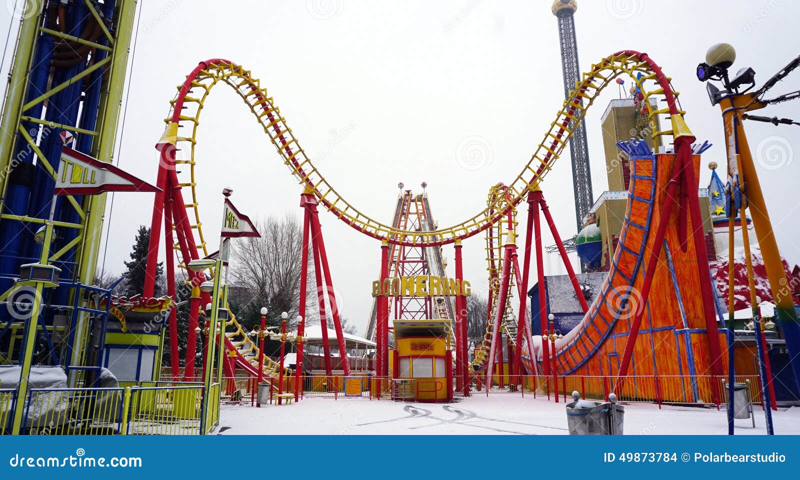 Rollercoaster Theme Park in Vienna Editorial Stock Image - Image of ...
