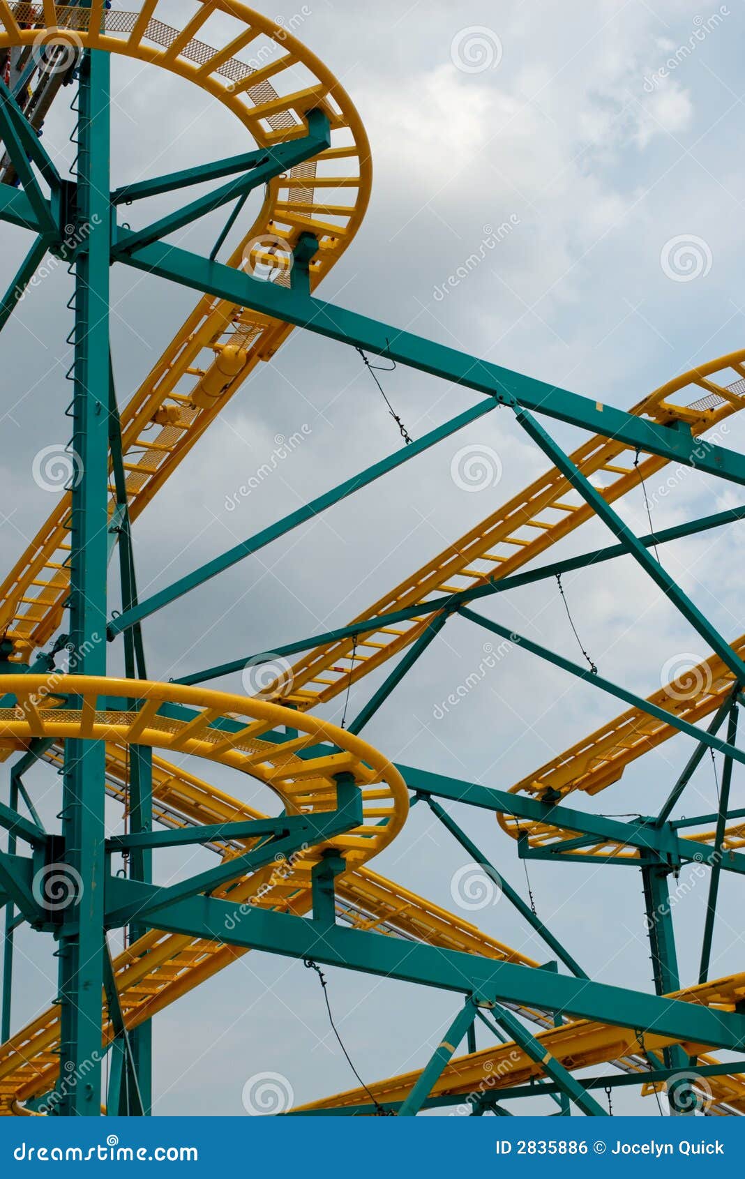 Rollercoaster Track stock photo. Image of fear, pipe, adventure - 2835886