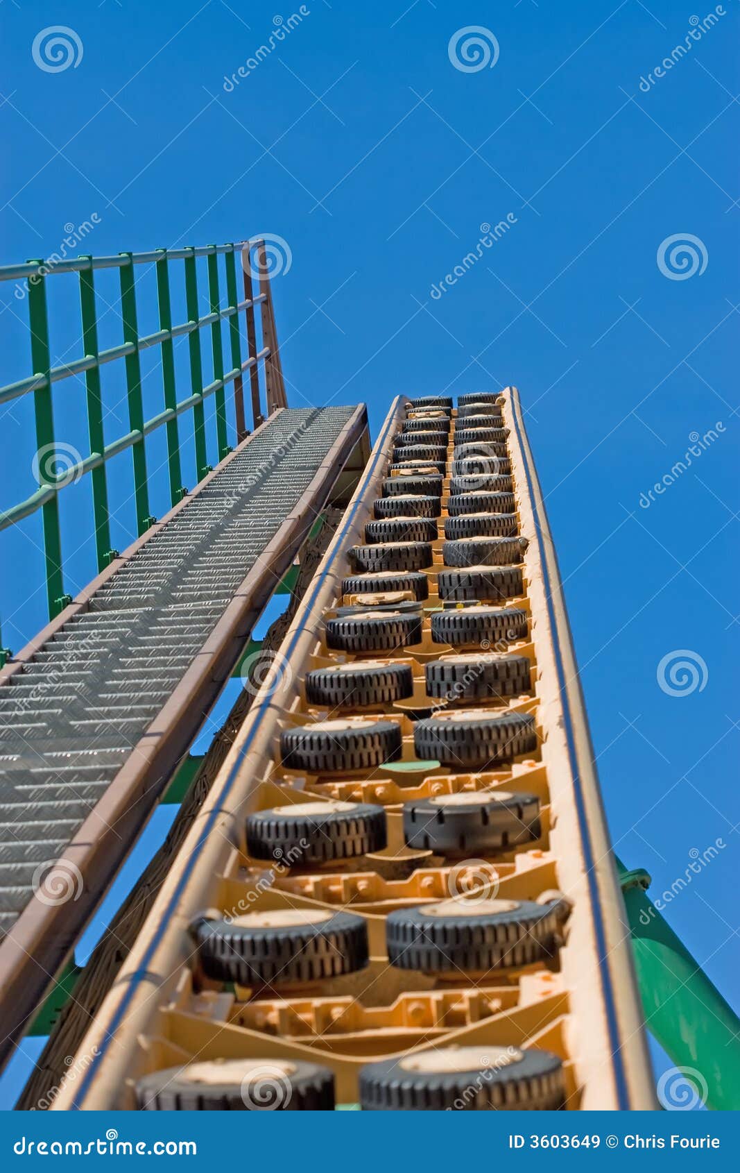 Rollercoaster Track stock image. Image of park, carnival - 3603649