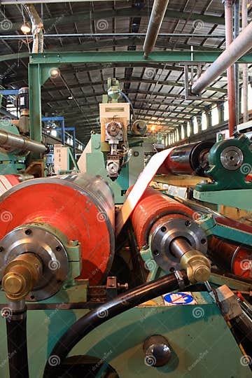 Rollers on machine stock photo. Image of rail, extruder - 4224370