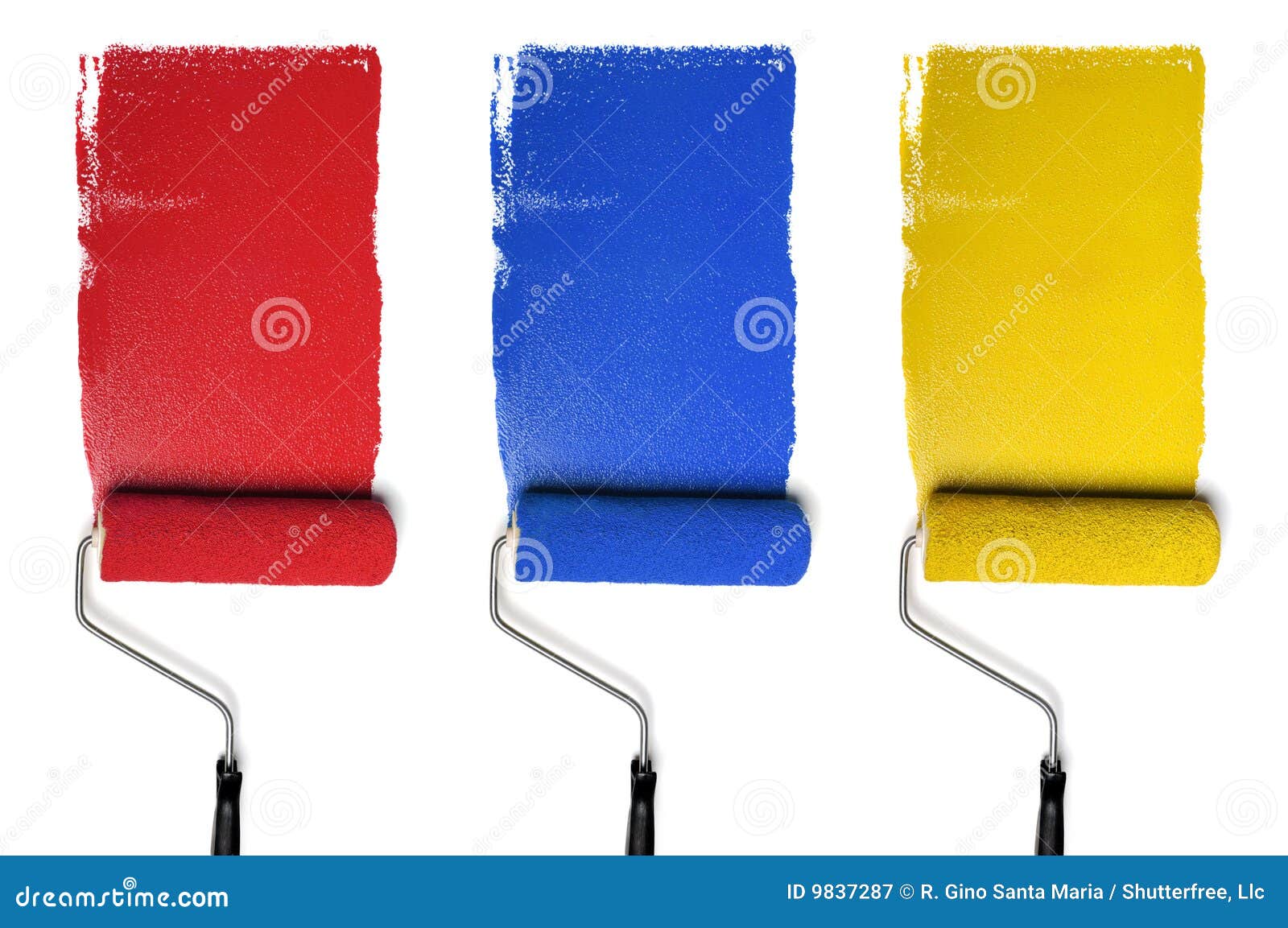 Rollers With Primary Colors Royalty-Free Stock Photography ...