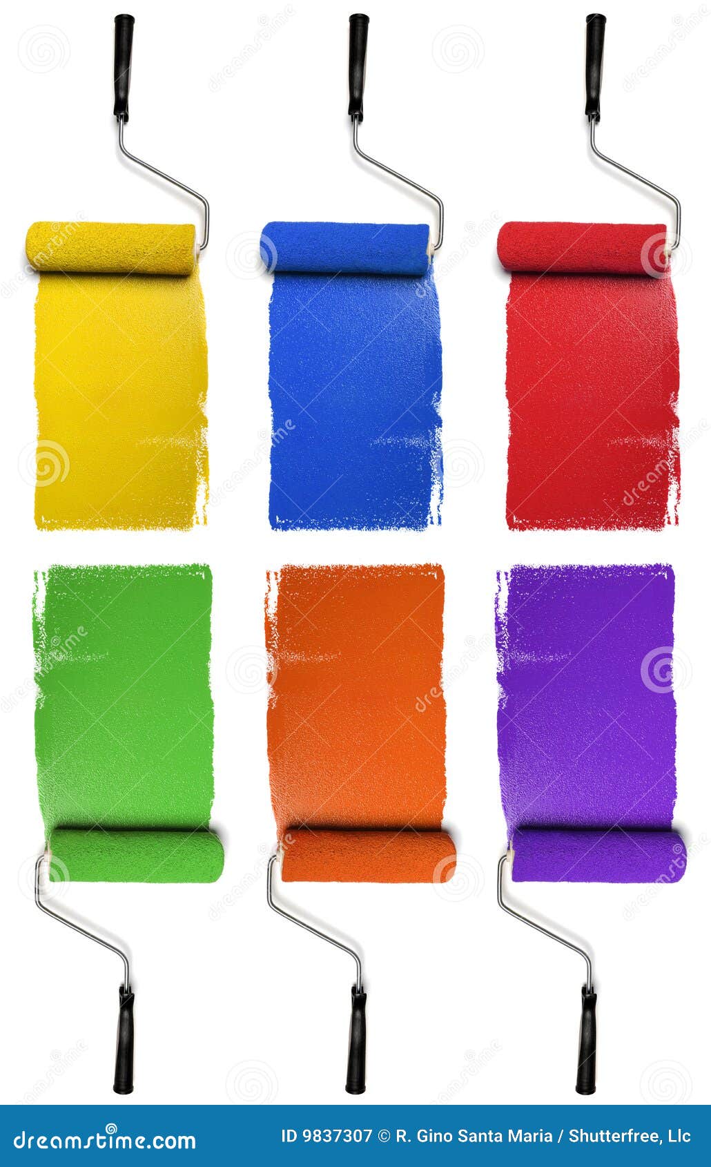 Rollers With Primary Colors Royalty-Free Stock Photography ...