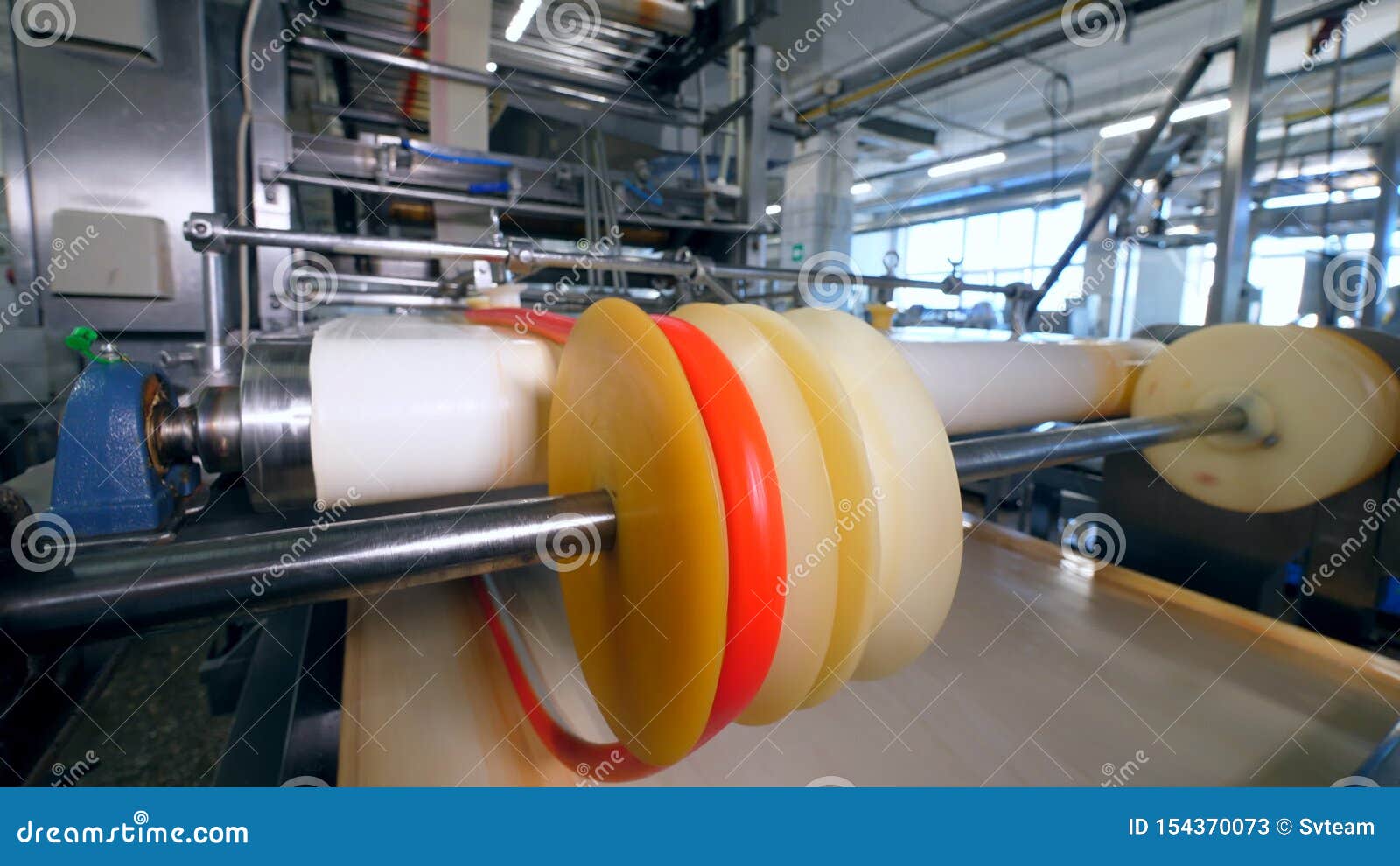 Rollers Work in a Food Facility at a Plant. Stock Video - Video of ...