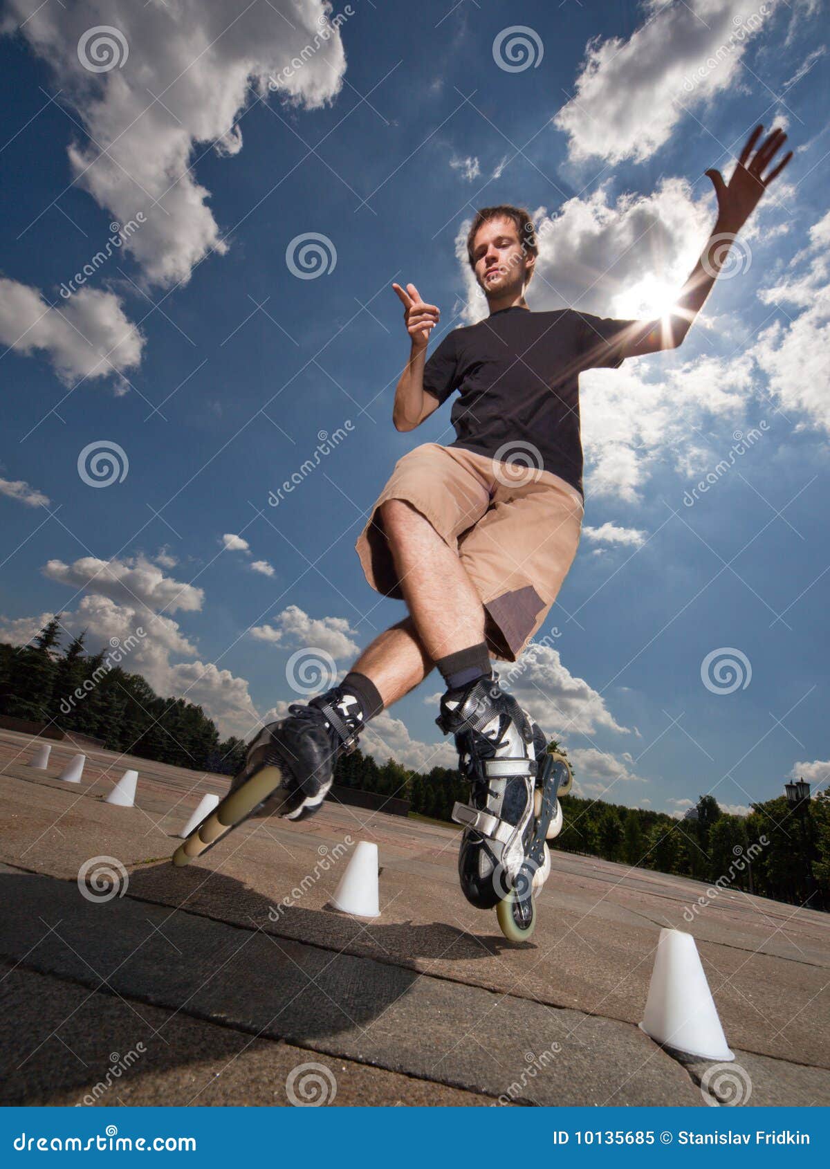 Rollerskater stock image. Image of rollerblades, outdoors - 10135685