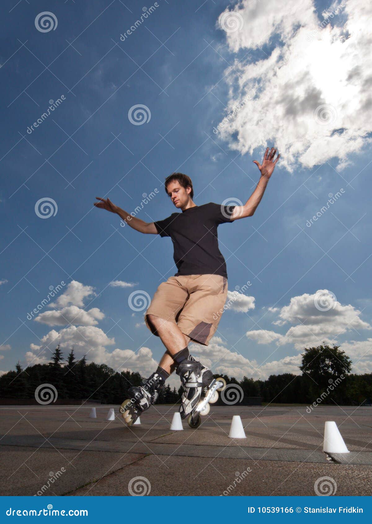 Rollerskater stock photo. Image of blue, active, roll - 10539166