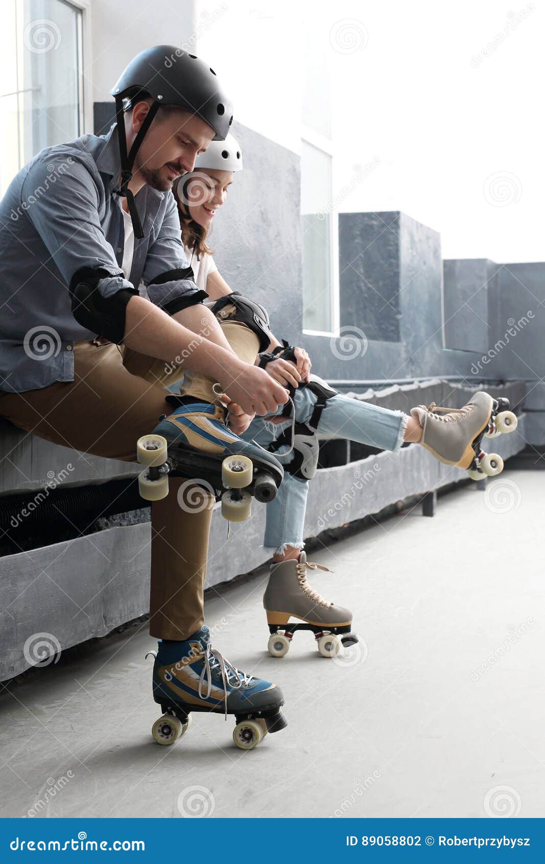 Rollerskating stock photo. Image of wheels, protectors - 89058802