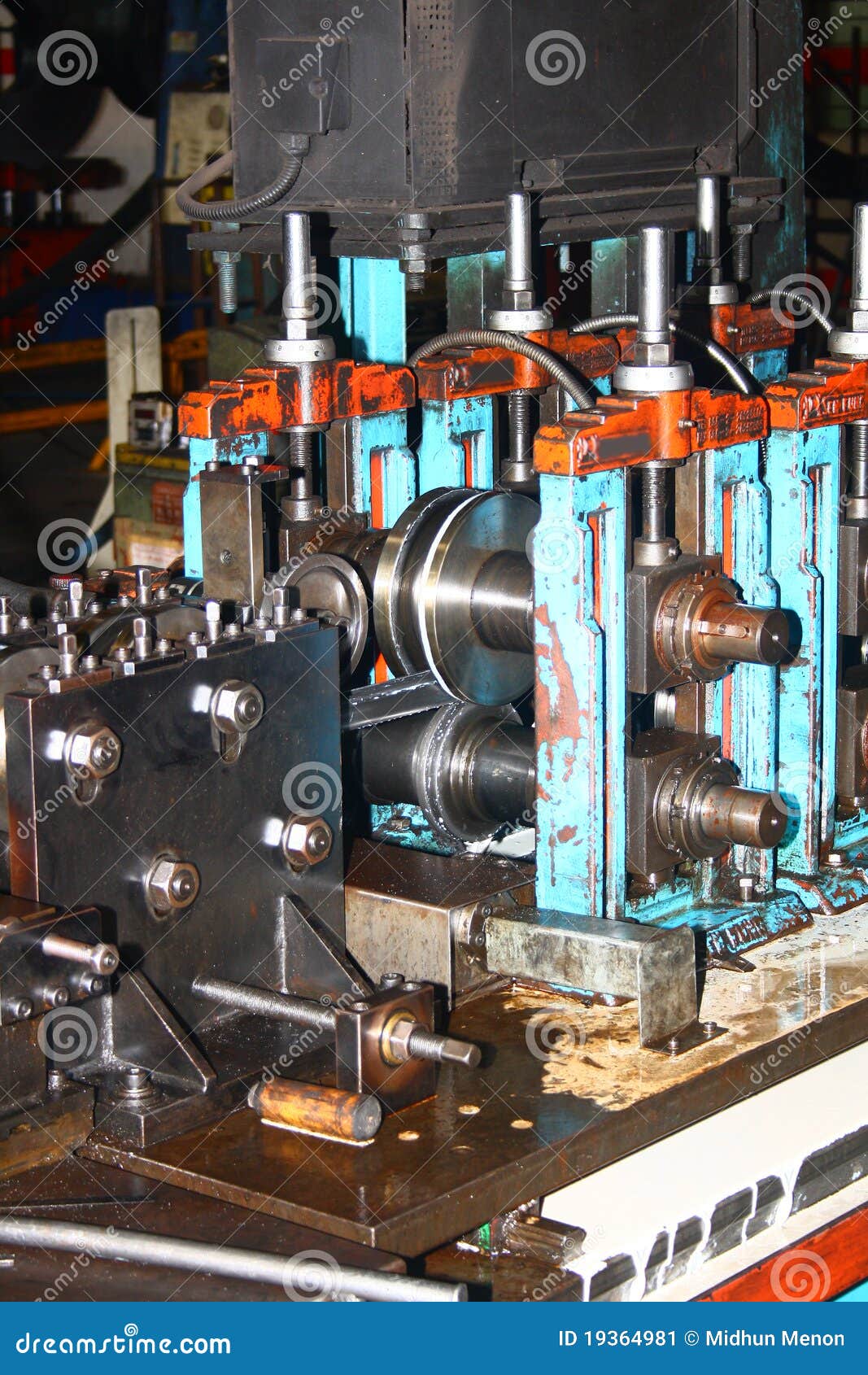 Rollforming Machine for Commercial Manufacturing Stock Image - Image of ...