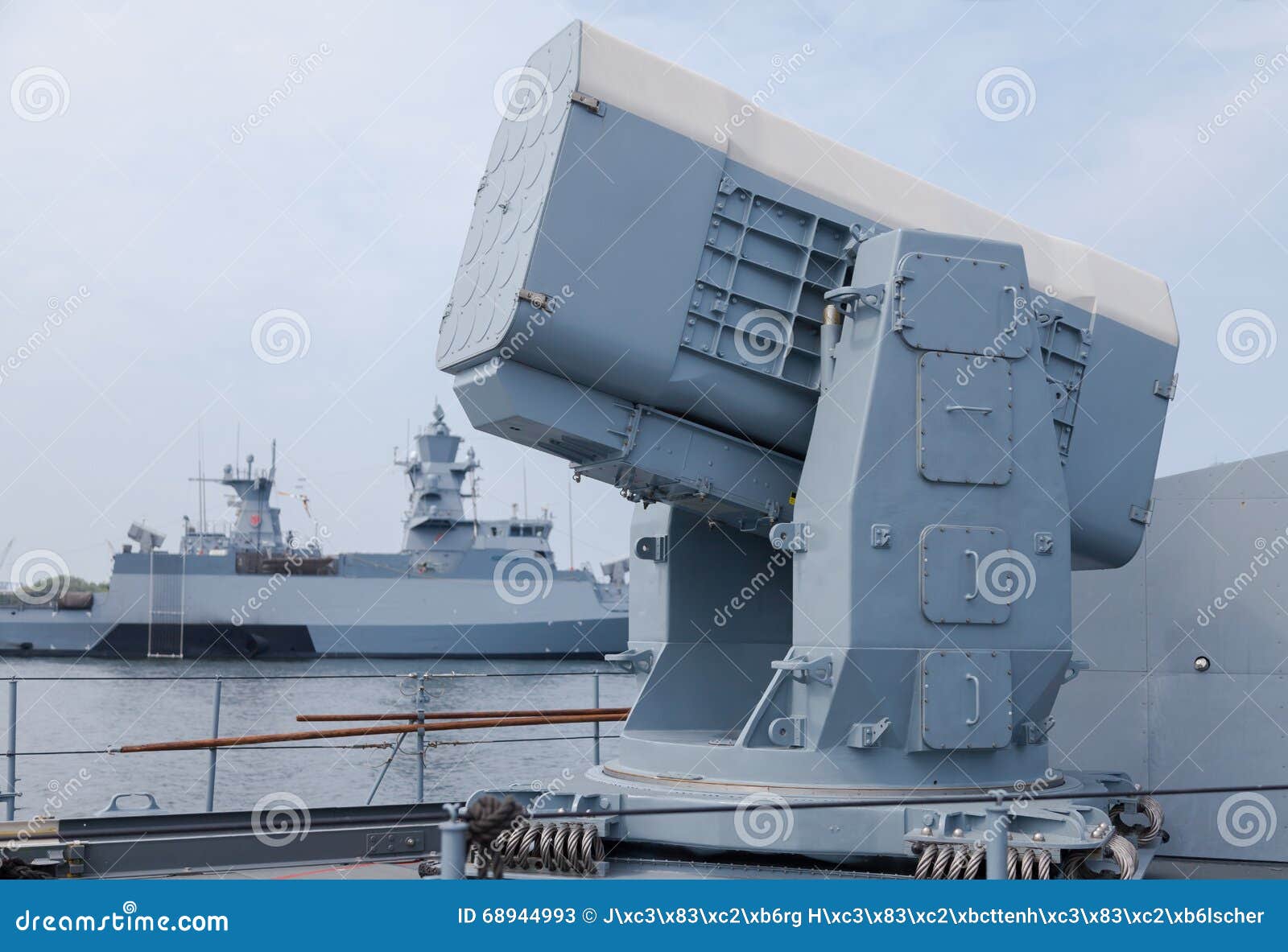 Rolling Airframe Missile System on German Navy Corvette Stock Image ...