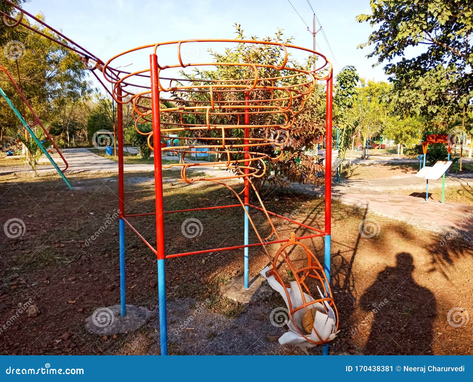 Rolling Ball Iron Structure Presented on Science Park in India January ...