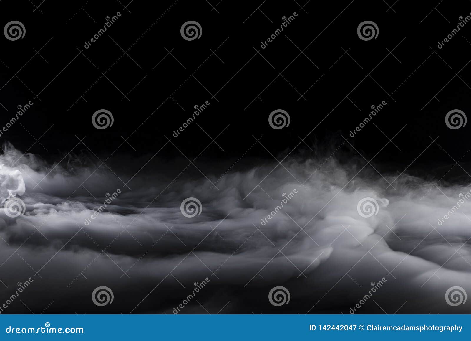 Rolling Billowing Dry Ice Fog Blowing To the Side Stock Image - Image ...