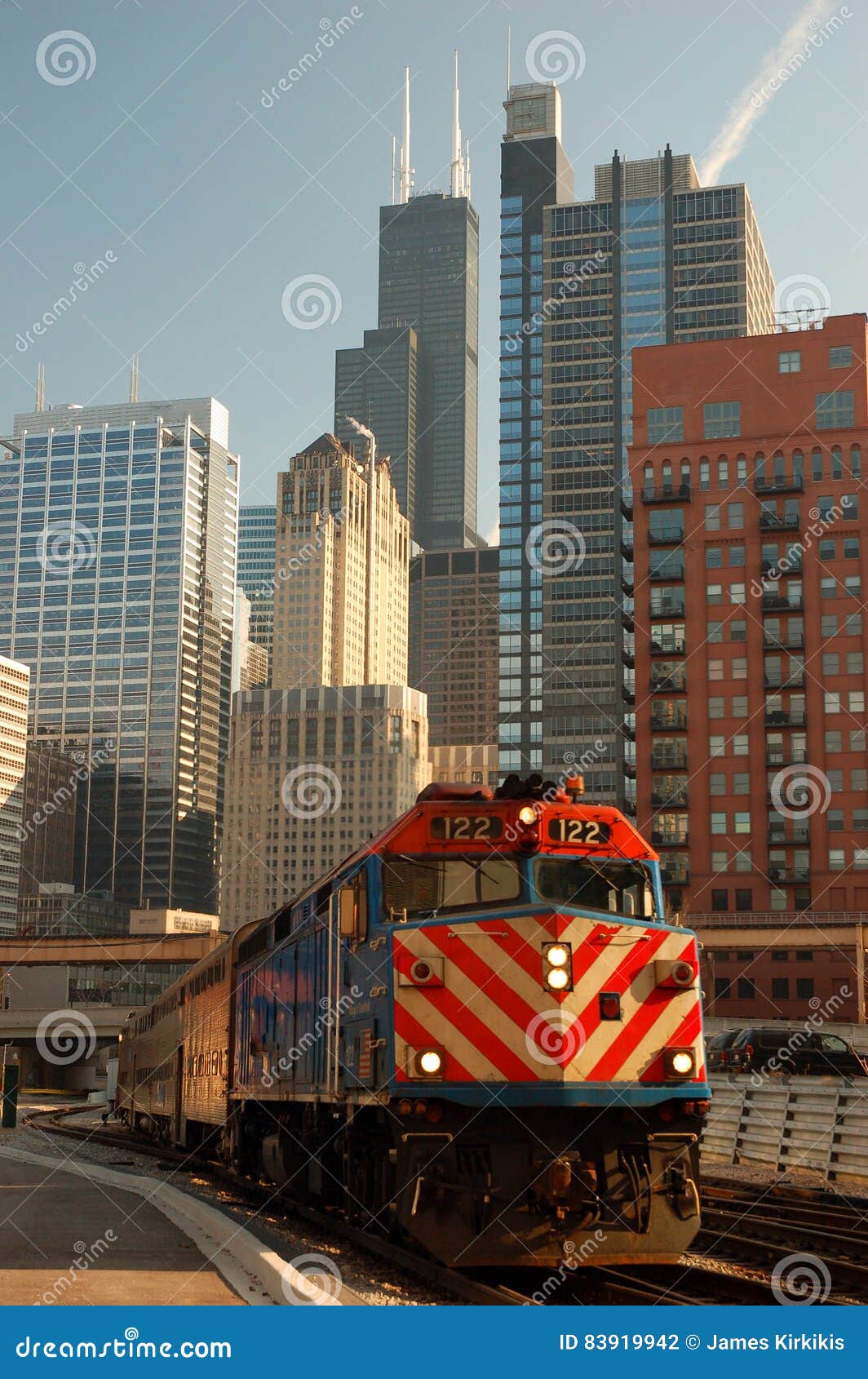 Rolling through Chicago stock photo. Image of chicago - 83919942