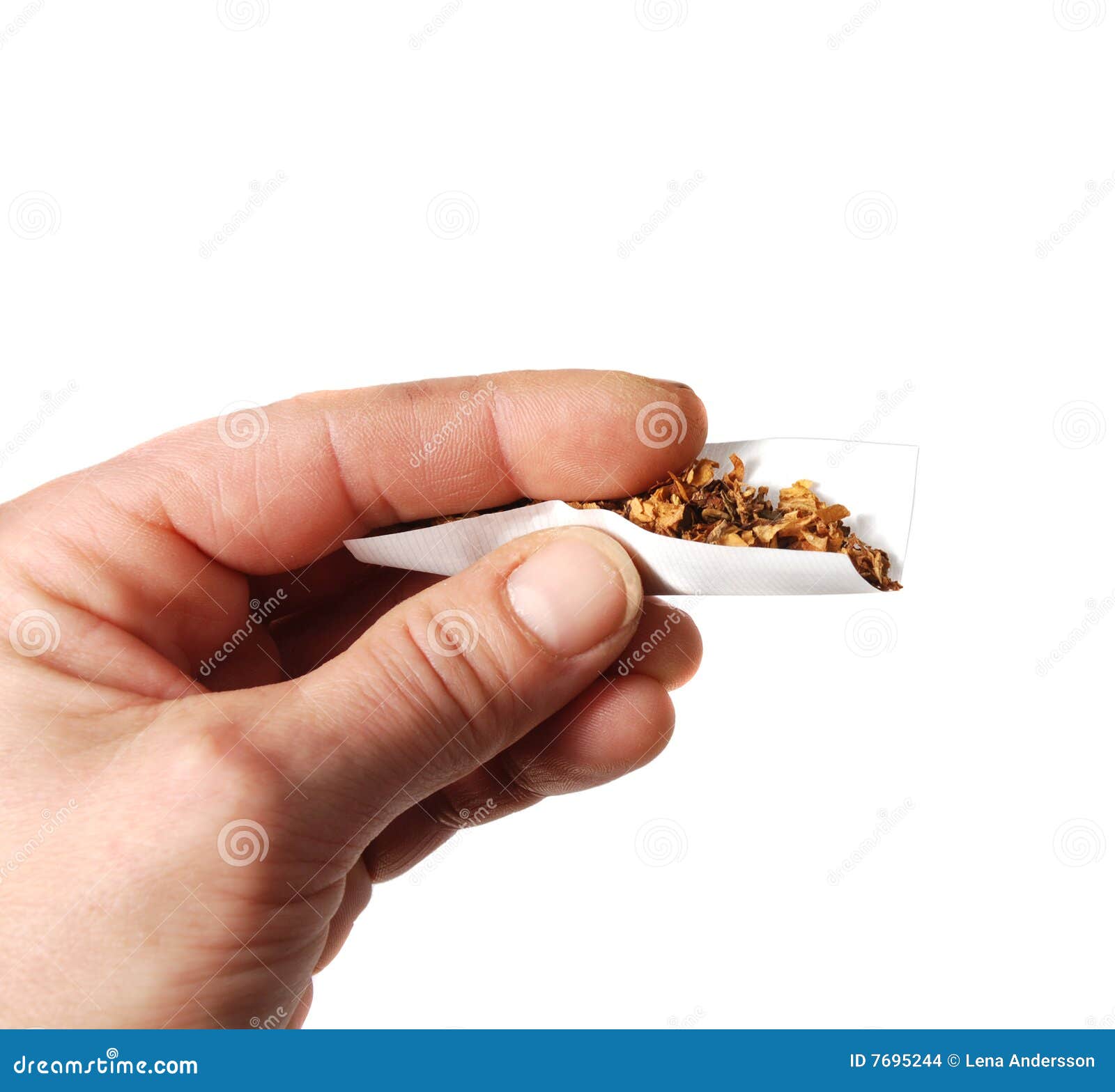 Rolling Cigarette Stock Images - Image: 7695244