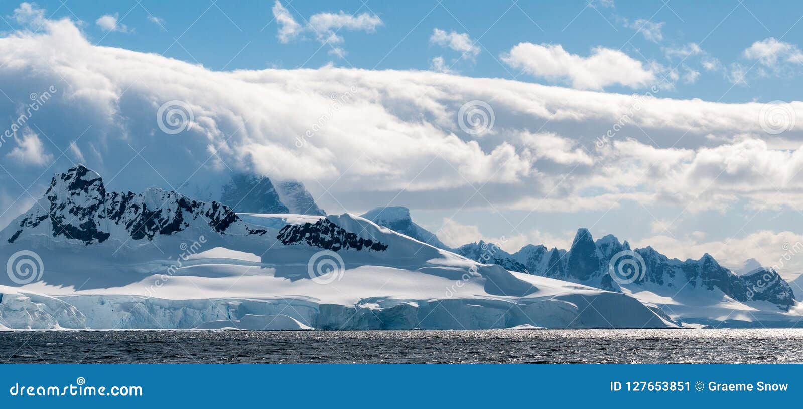 Rolling Clouds Over Snow-capped Mountains and Ice Cliffs, Antarctic ...