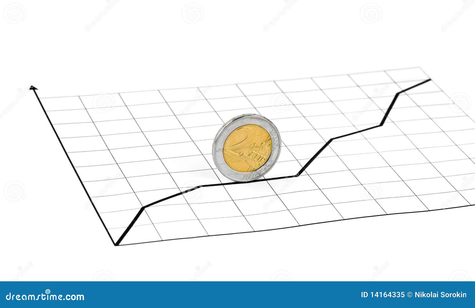 Rolling Coin And Diagram Picture. Image: 14164335