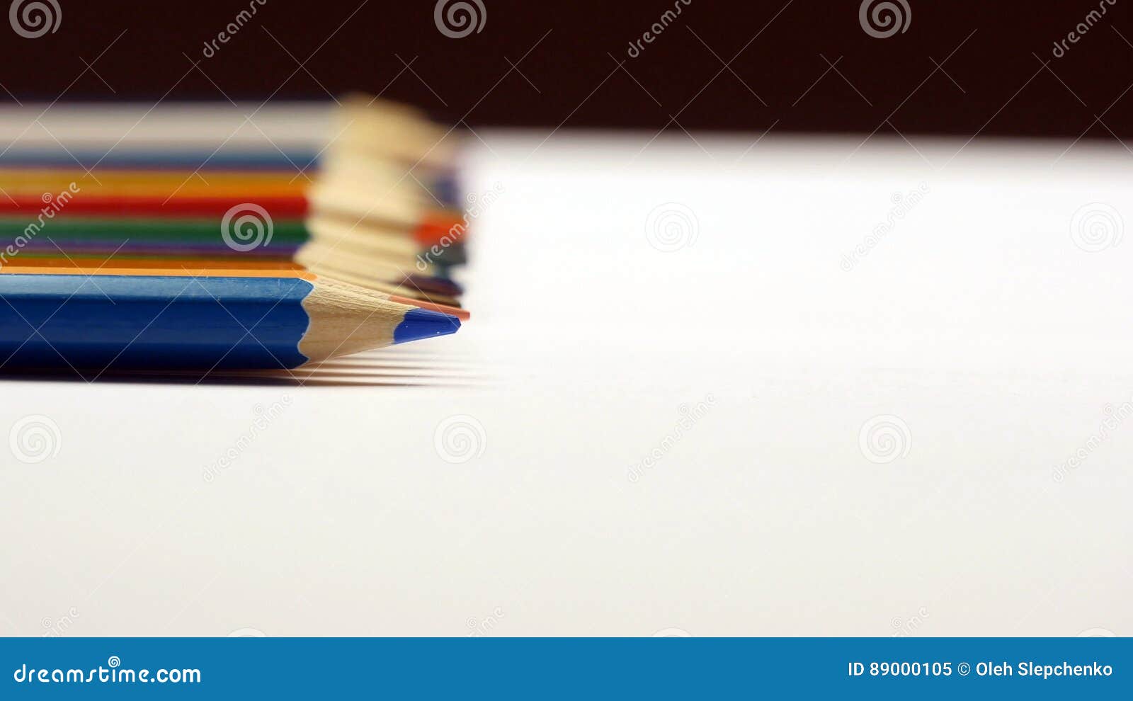 Rolling colored pencils stock image. Image of creativity - 89000105