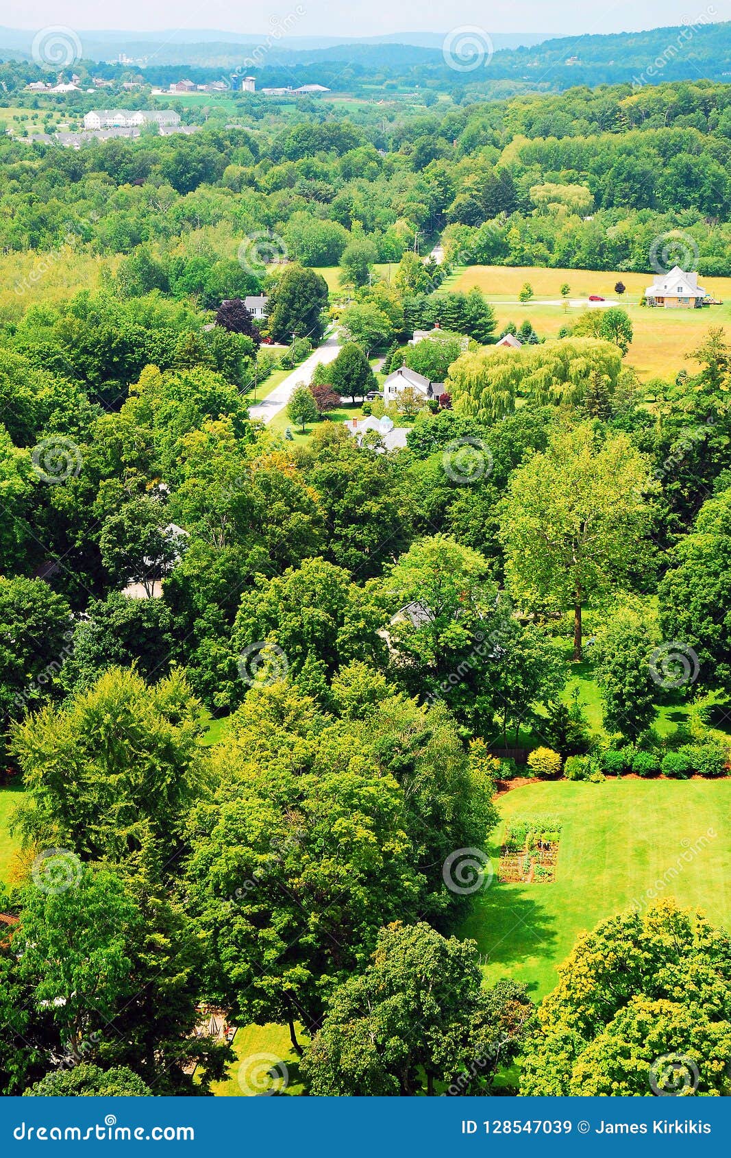 Rolling Countryside and Hills View Stock Image - Image of fields ...