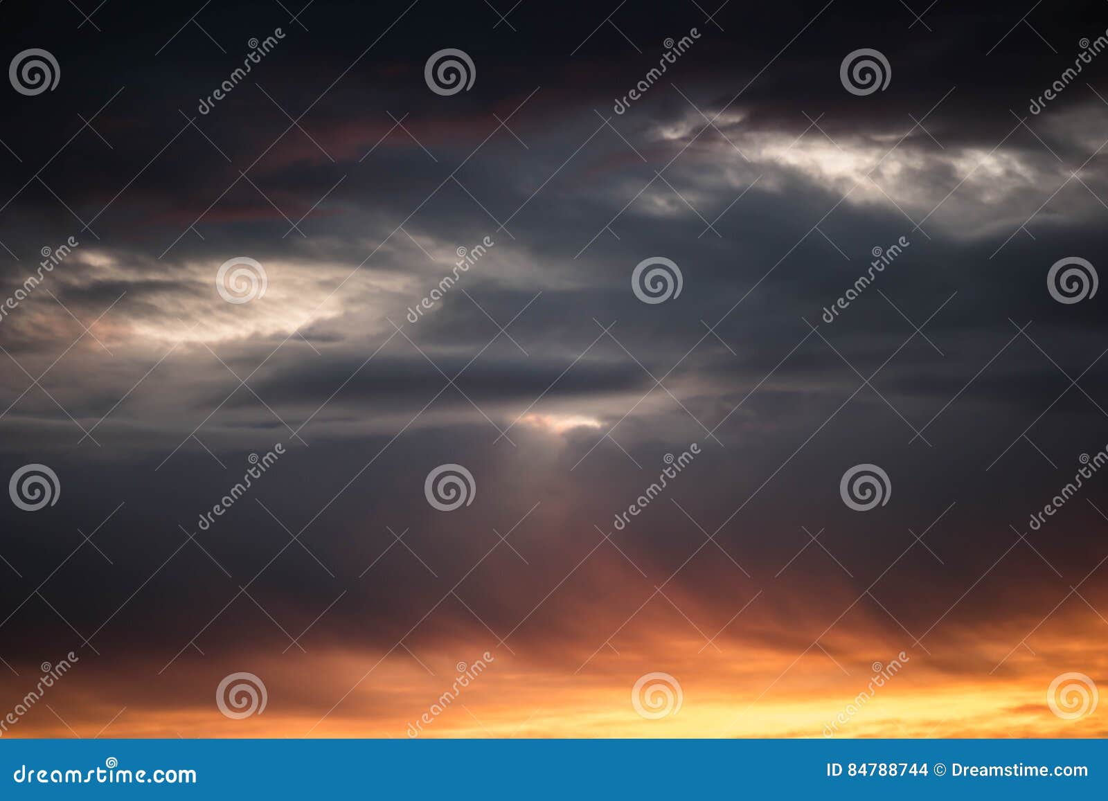 Rolling Dark Morning Clouds Stock Photo - Image of dark, cloud: 84788744