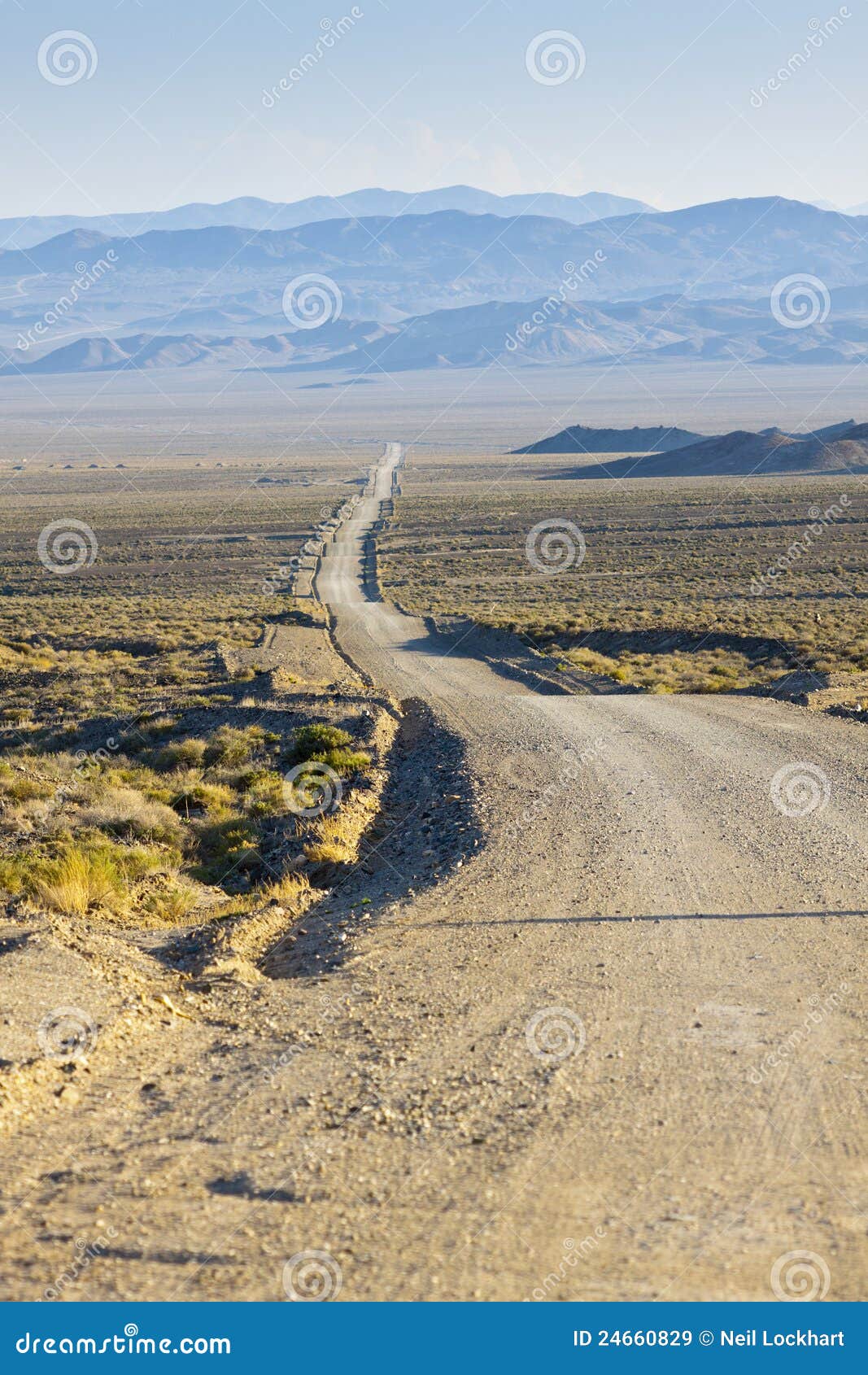Rolling Desert Road stock image. Image of roads, space - 24660829