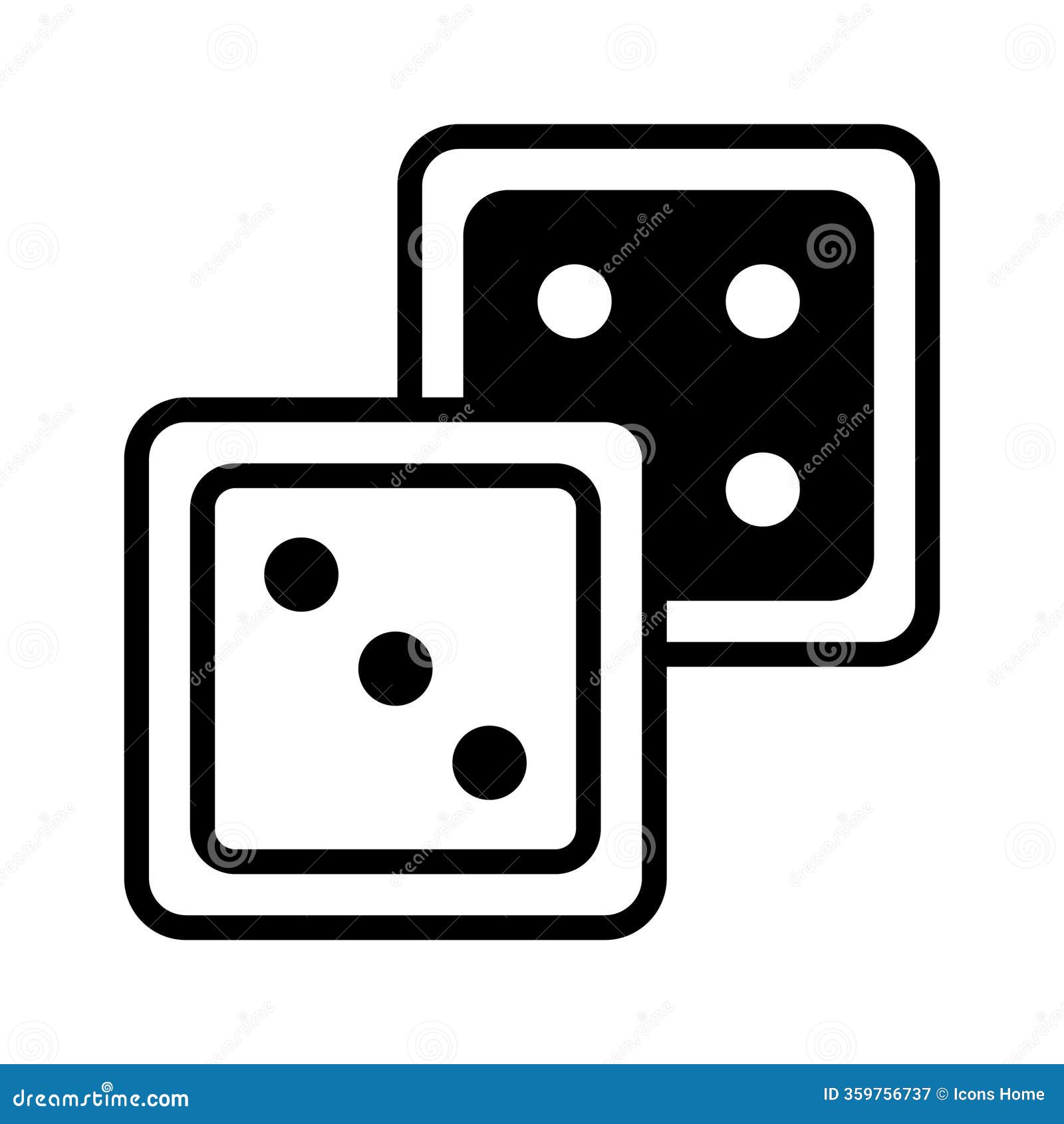 Dice Game Concept. Entertainment And Dexterity Arms. Vector ...