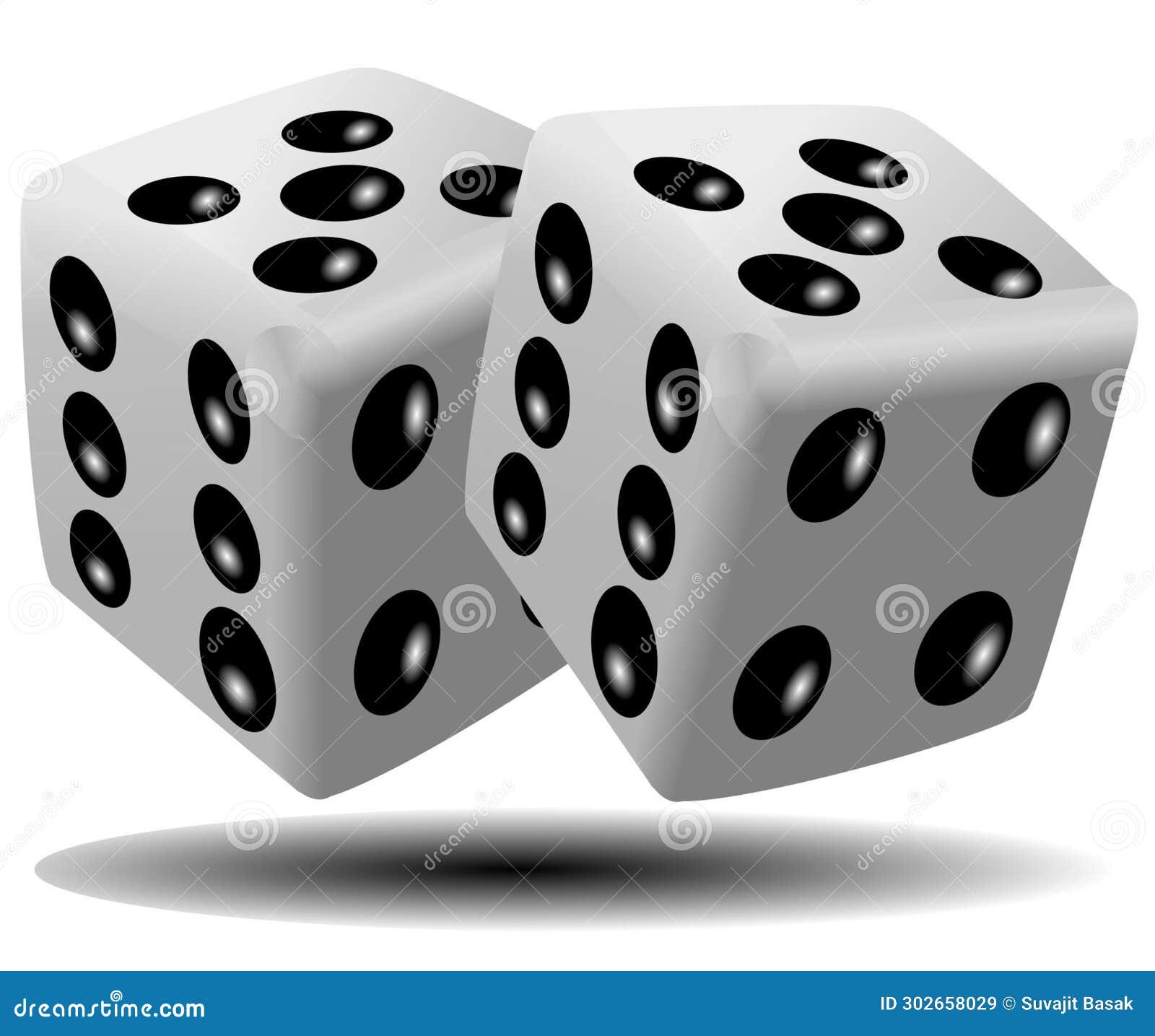 3d Dice On White Background Royalty-Free Stock Photography ...