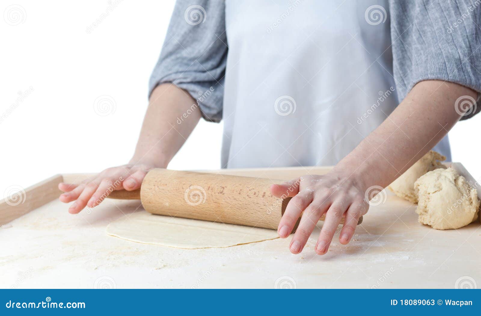 Rolling dough stock image. Image of dinner, cooking, flour - 18089063