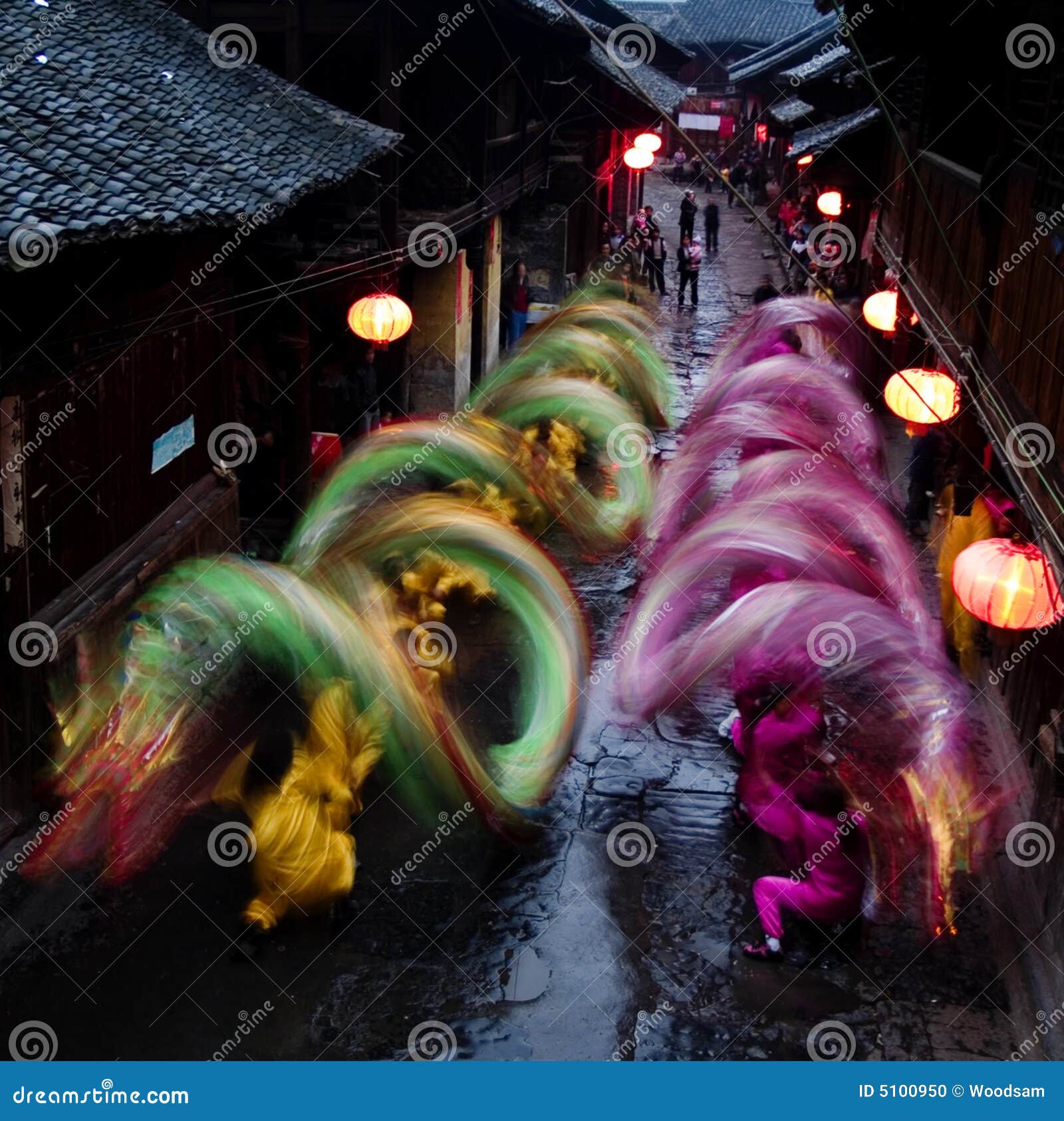 Rolling dragons stock photo. Image of celabrate, green - 5100950