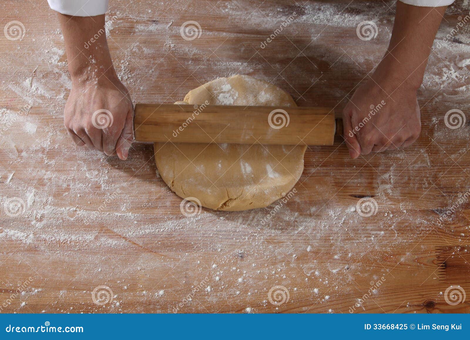 Rolling flour stock image. Image of kitchen, homemade - 33668425