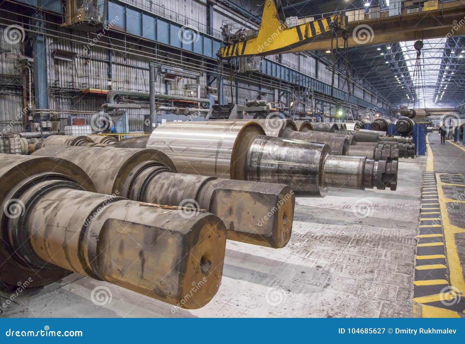 Rolling Forming Roll Metal Works Stock Image - Image of conveyor ...