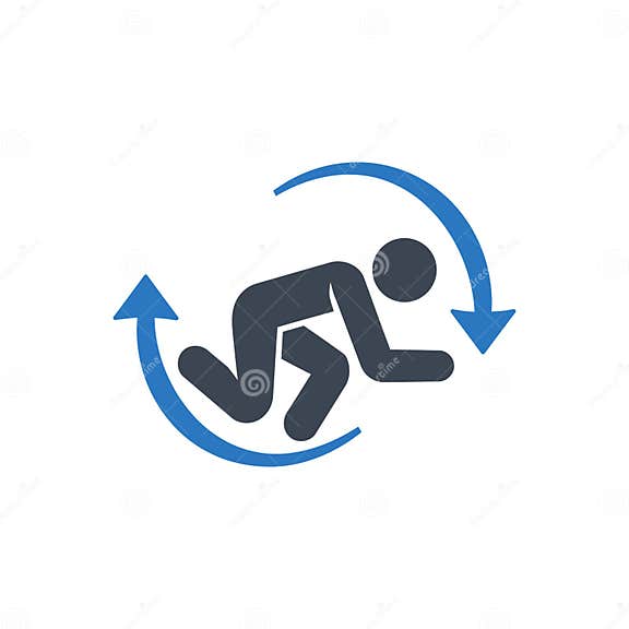 Rolling Forward Motion Icon Stock Vector - Illustration of symbol ...