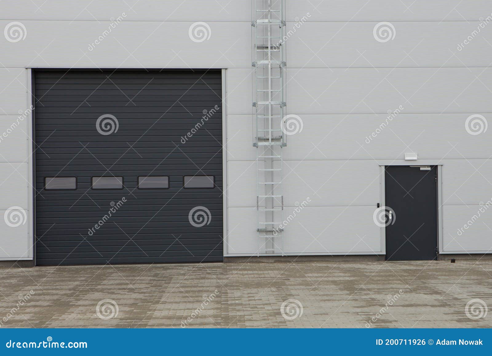 Rolling Gate or Roller Shutter Used for Factory, Warehouse or Hangar ...