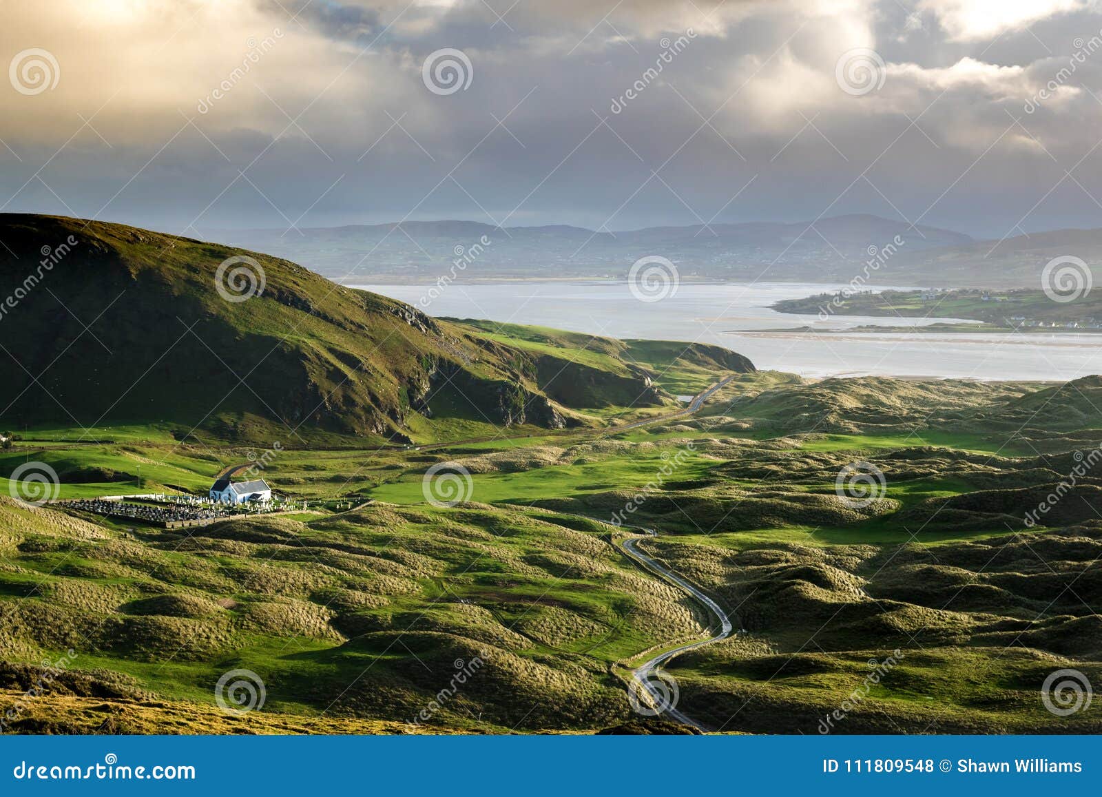 Rolling Green Donegal Hills Stock Photo - Image of horizon, grass ...