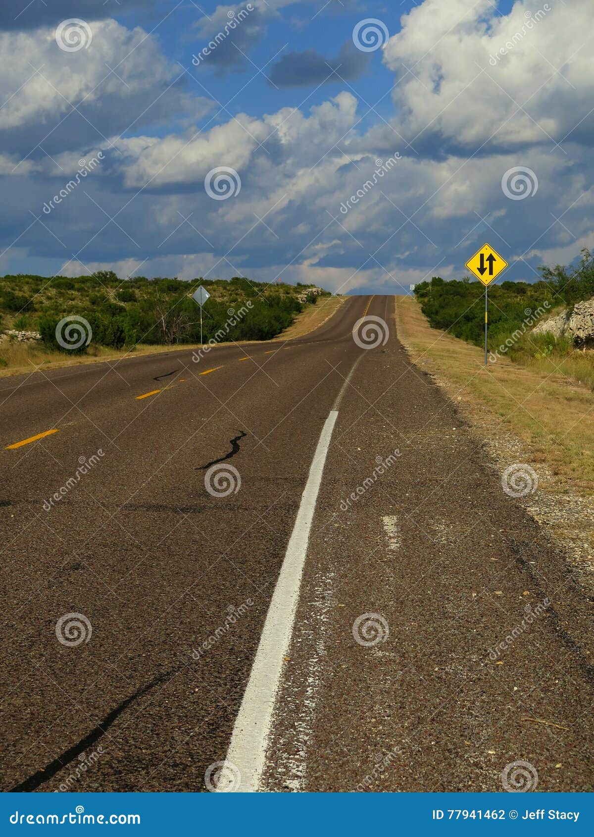 Rolling Highway stock photo. Image of asphalt, clouds - 77941462