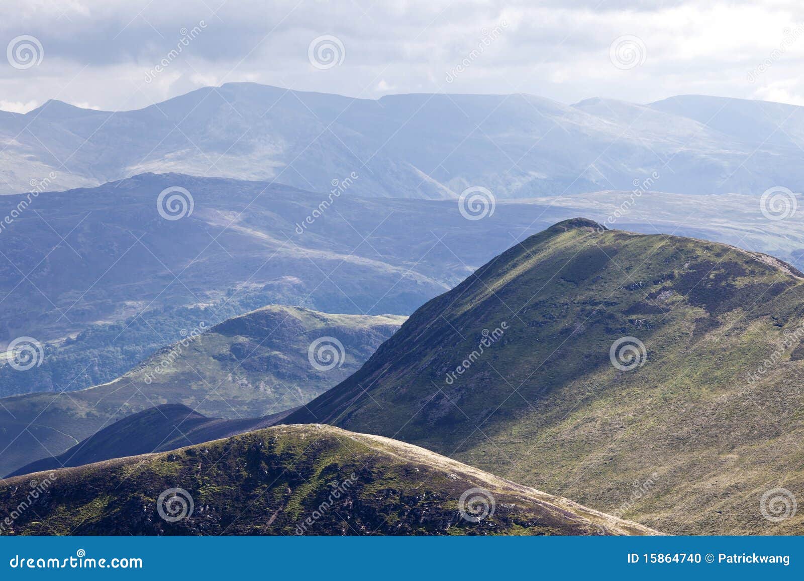 Rolling Hills in Lake District England Stock Photo - Image of beauty ...
