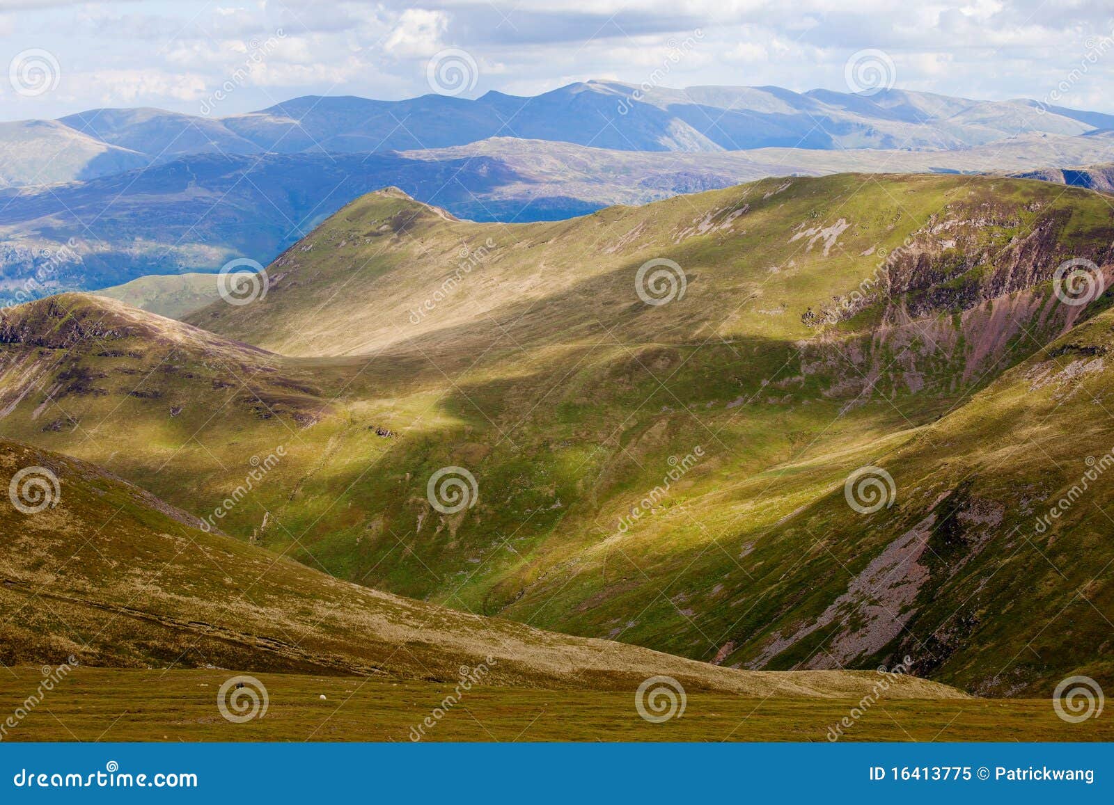 Rolling Hills in Lake District England Stock Image - Image of europe ...