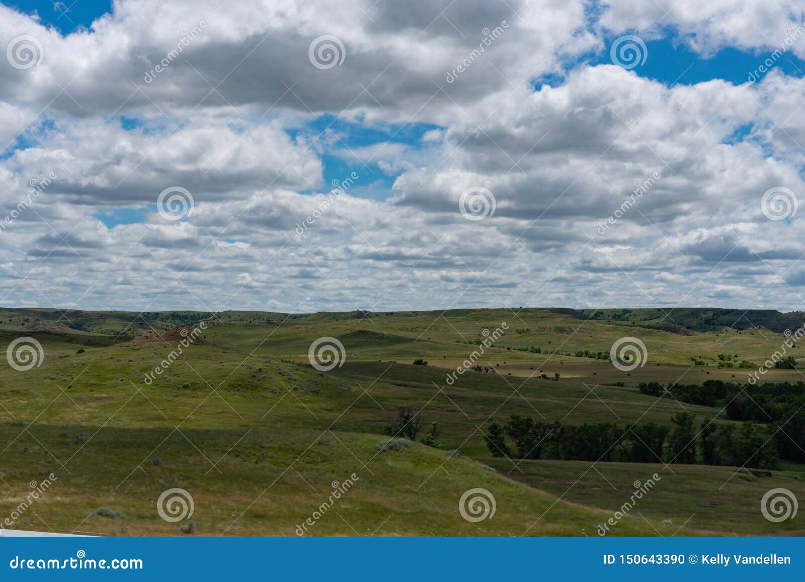 Rolling Hills of Montana stock photo. Image of woods - 150643390