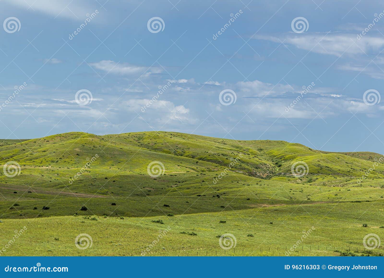 Rolling hills in Montana. stock image. Image of view - 96216303