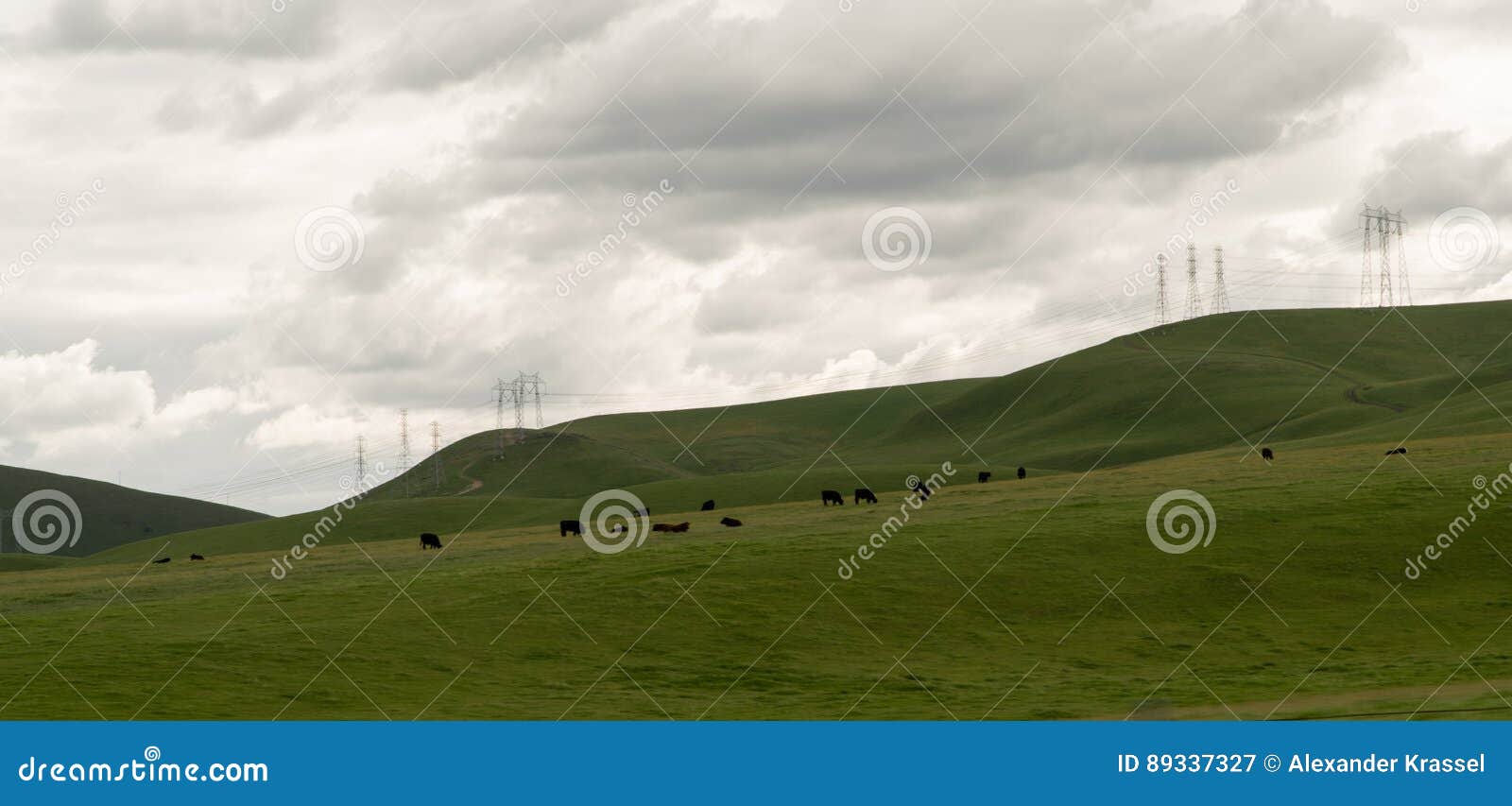 Rolling Hills of Northern California Stock Image - Image of lush ...