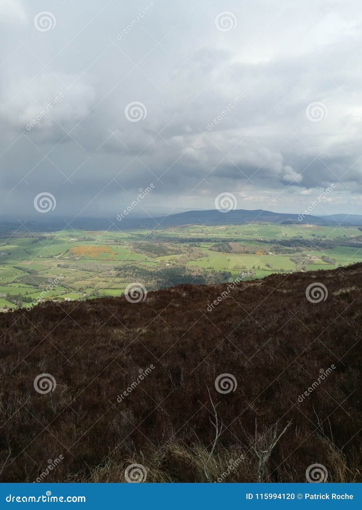 Hill top view stock photo. Image of dived, view, rolling - 115994120