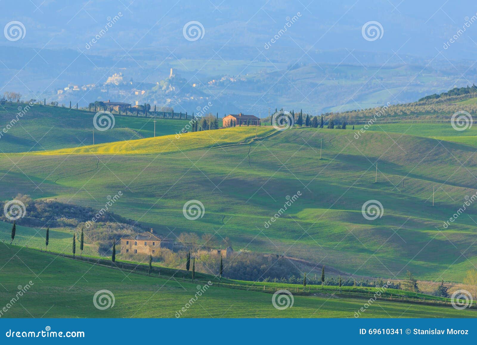 Rolling Hills of Tuscany, Italy Stock Image - Image of tuscan, road ...