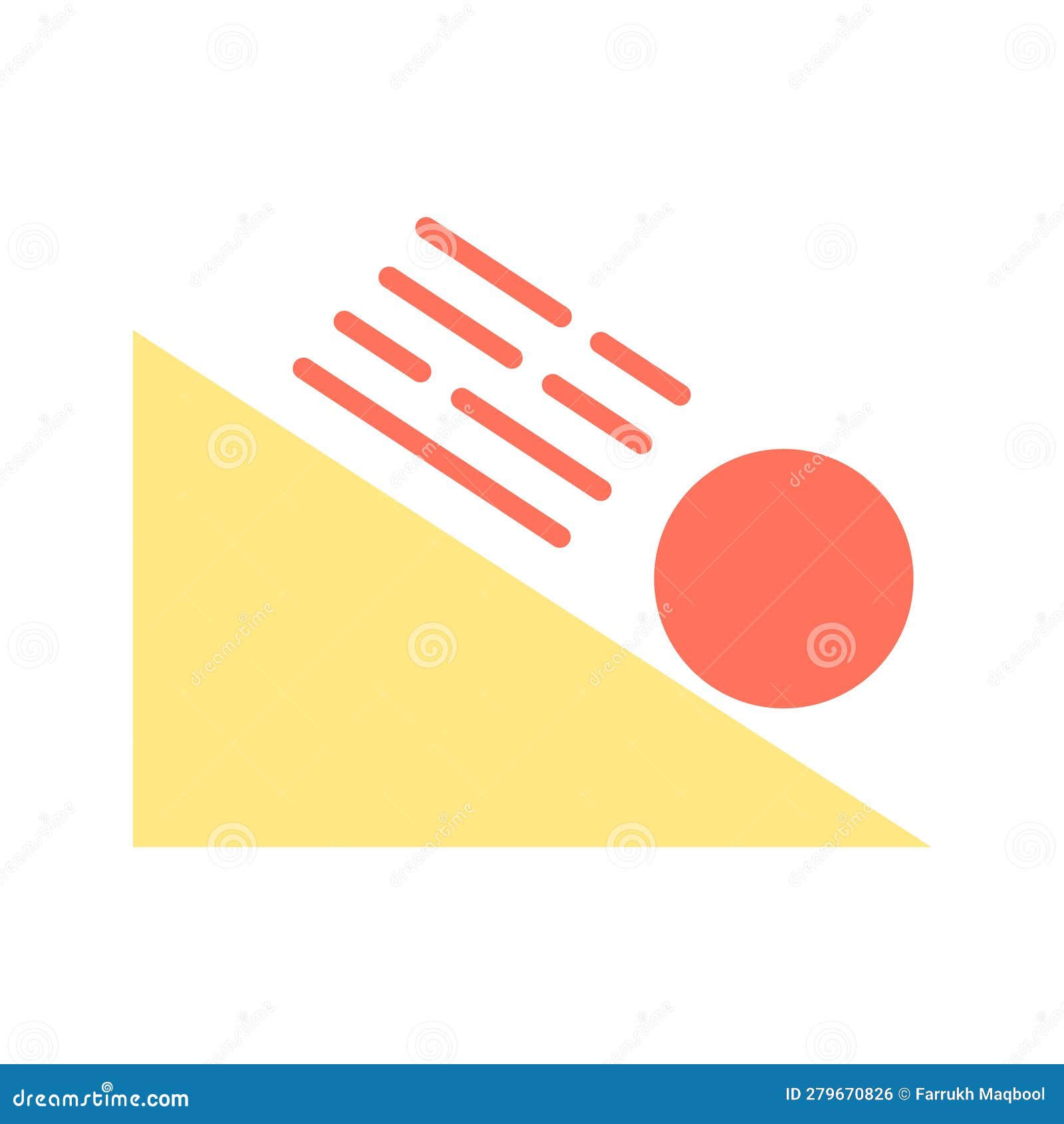 Rolling icon vector image. stock vector. Illustration of object - 279670826