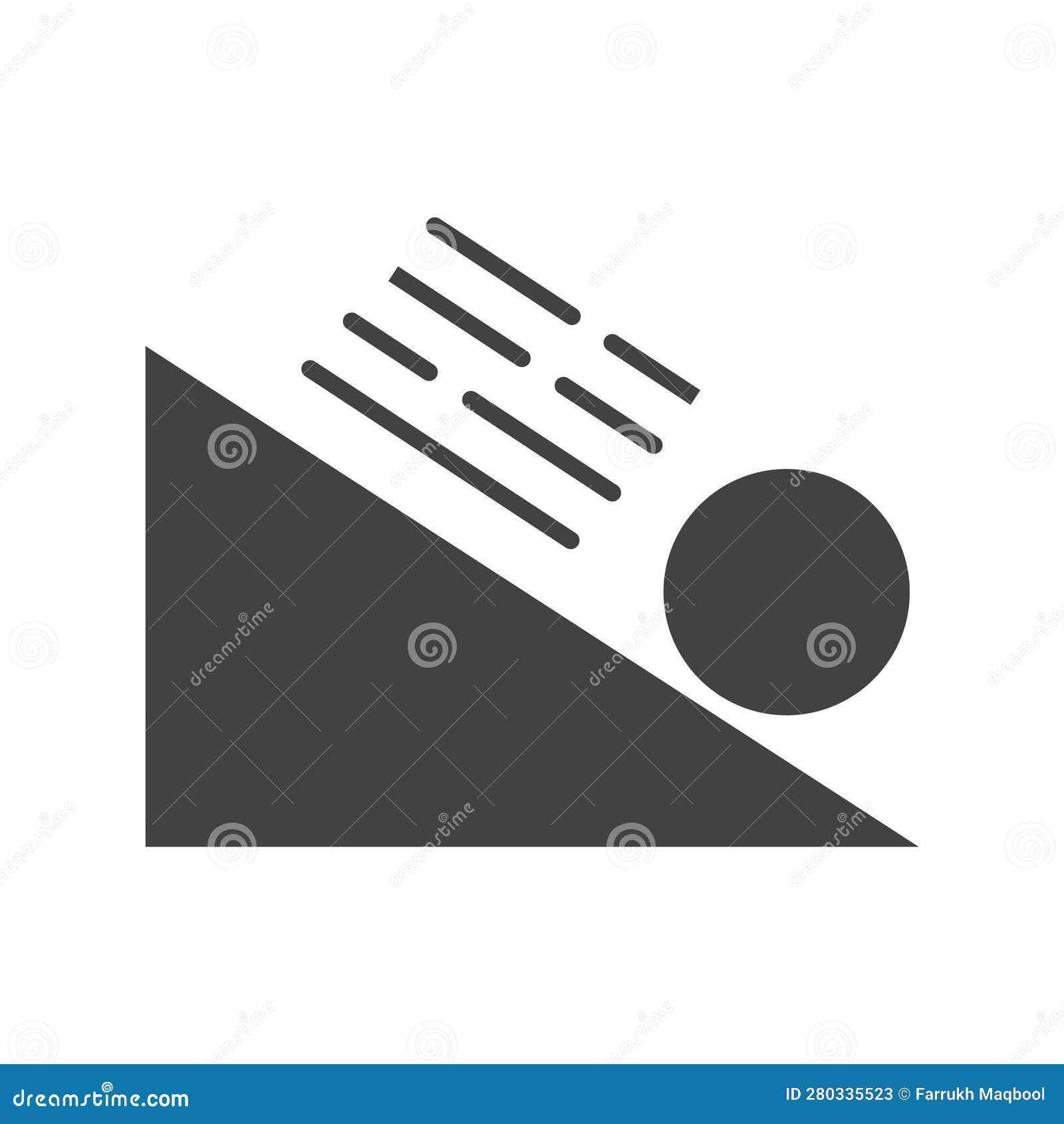 Rolling icon vector image. stock vector. Illustration of symbol - 280335523