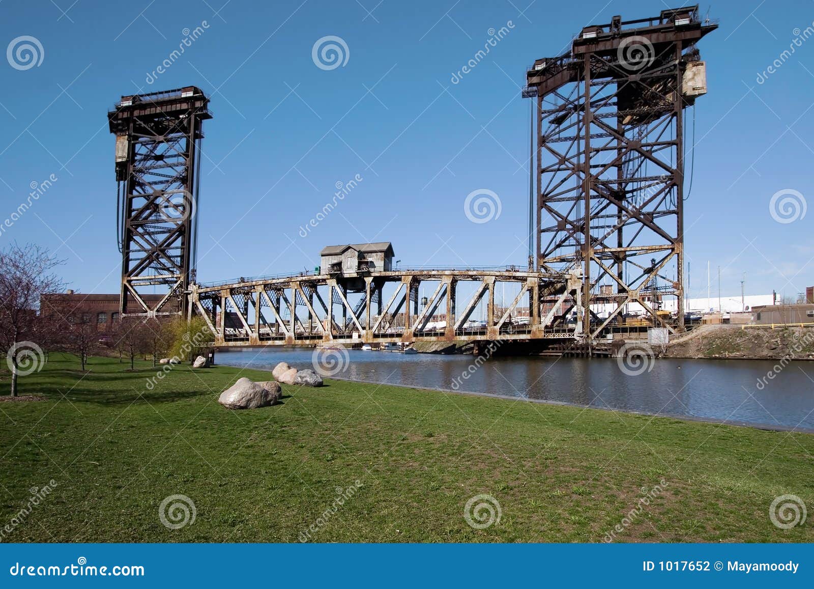 Rolling Lift Bridge stock photo. Image of chicago, bridge - 1017652