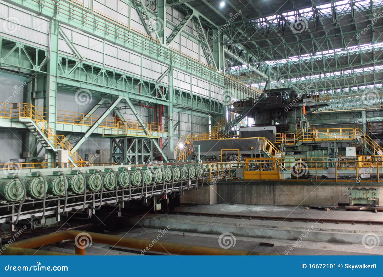 Rolling machine stock image. Image of industrial, steel - 16672101